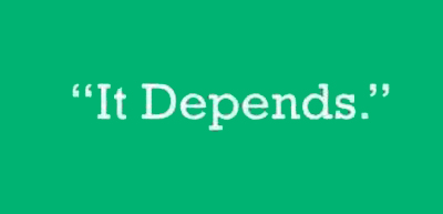「depend」はとっても便利！ - 「It depends (on)」の意味と使い方！ | b わたしの英会話 - 女性のためのマンツーマン英会話